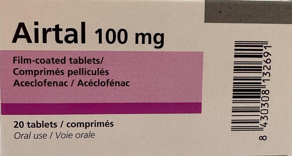 Airtal 100mg 20 tablets | Abdelrahman Pharmacy
